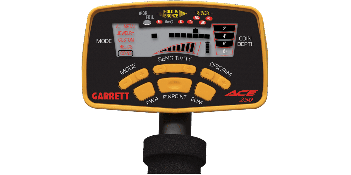 ACE 250 Treasure Hunter Metal Detector for Relic Hunting | Garrett